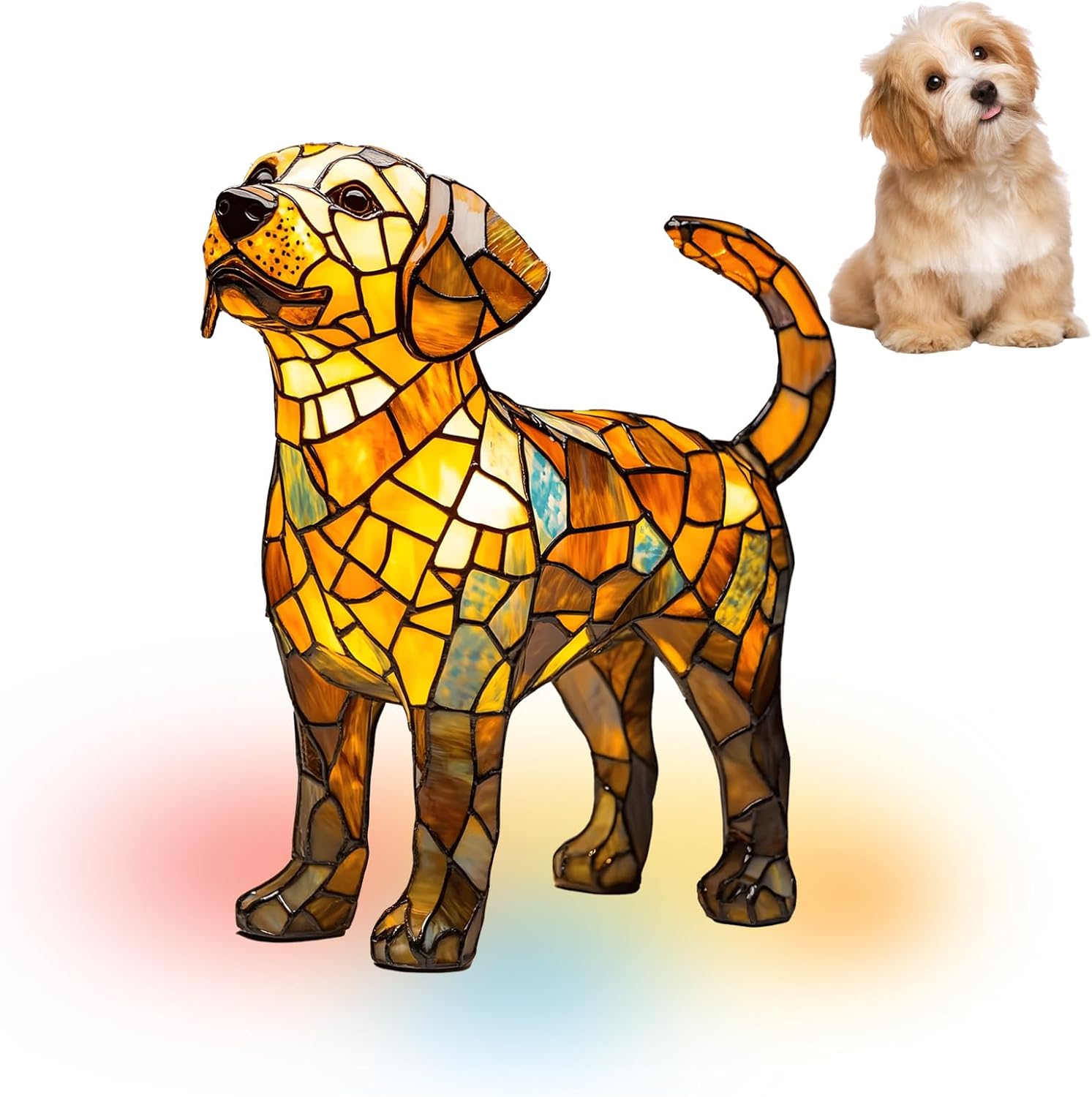 SEPSUMMER Dachshund Lamp, Cute Dog Series Art Night Light, Pet Dogs ...