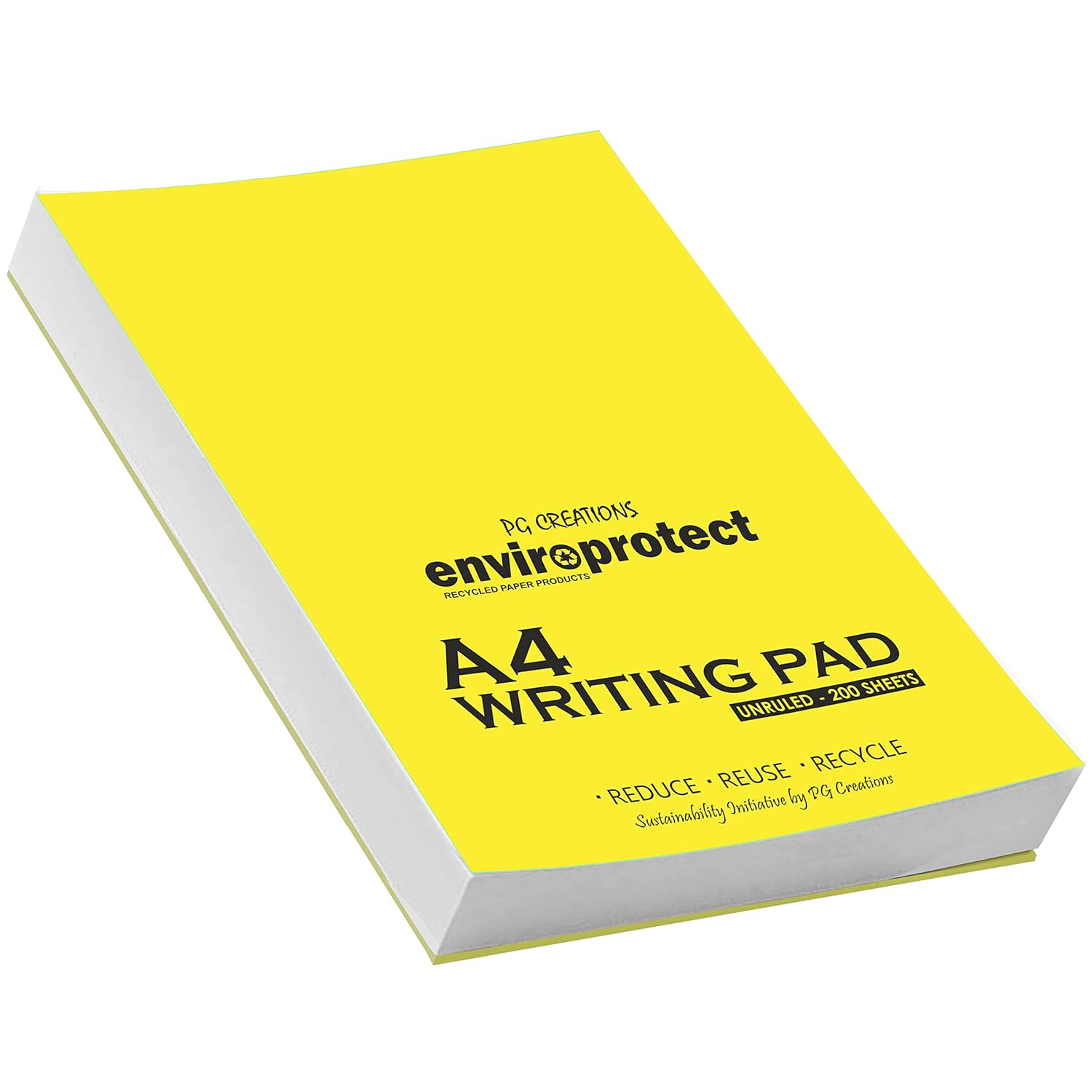 PG Creations Unruled Writing Notepad, A4 Size, 8x11.5 Inch, Large Size ...