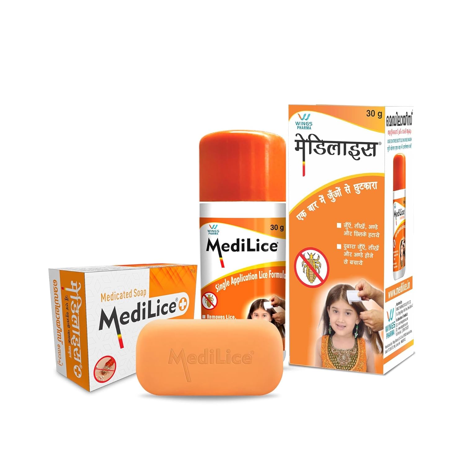 Buy Medilice Lice & Scabies Combo | Anti Lice Lotion 30ml + Medicated ...