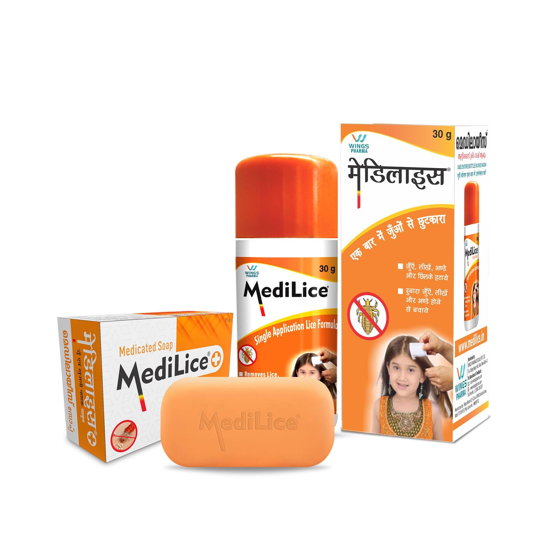 Medilice Lice & Scabies Combo | Anti Lice Lotion 30ml + Medicated Soap ...