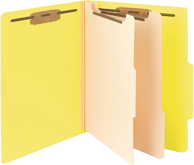 Amazon.com : Smead Classification File Folder, 2 Dividers, 2" Expansion ...