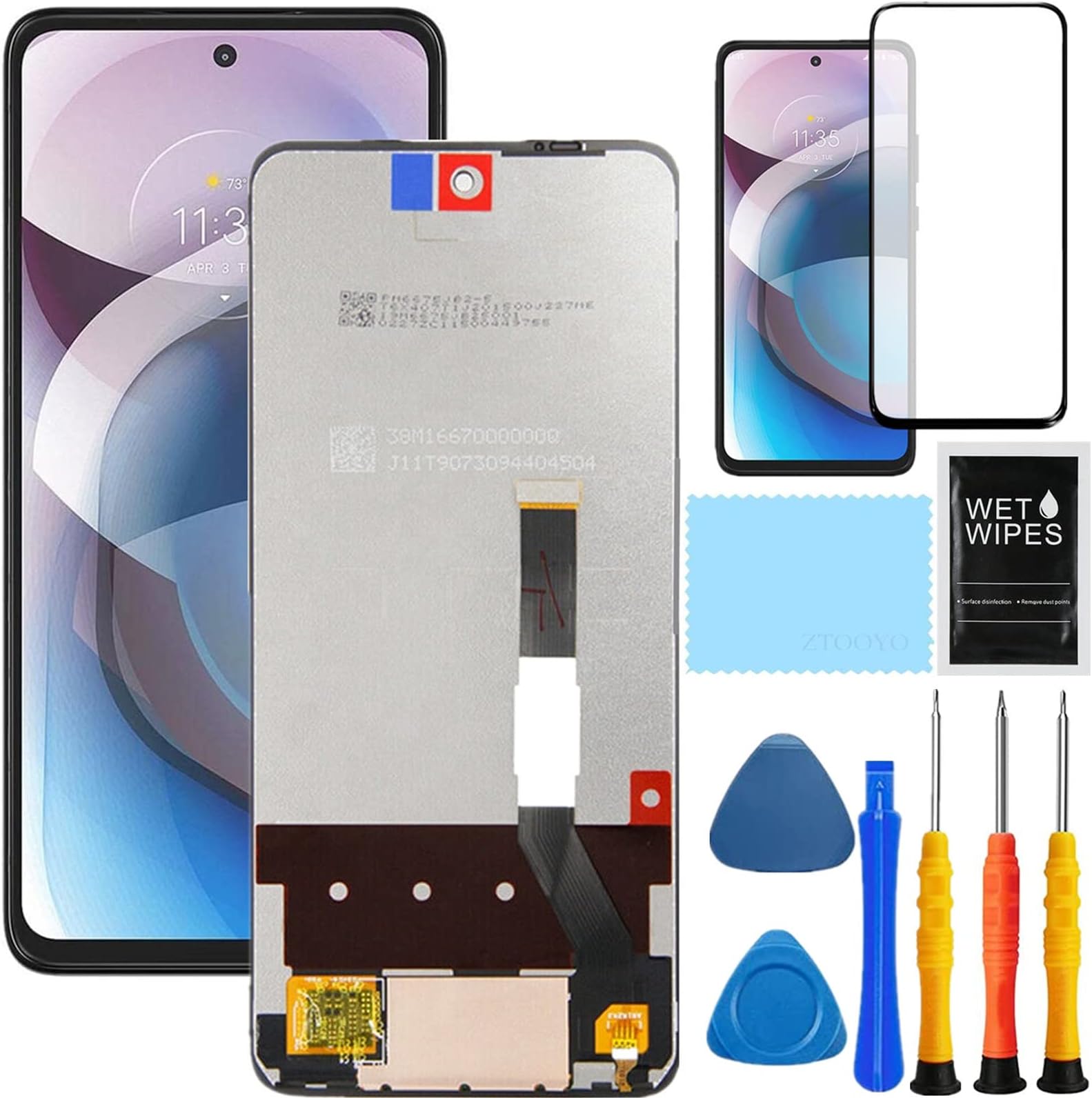 Amazon.com: Motorola One 5G Ace Screen Replacement Kit - Replacement ...