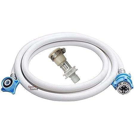 MGS 3 Meter Washing Machine Water PVC Inlet Hose Pipe for Front & Top ...