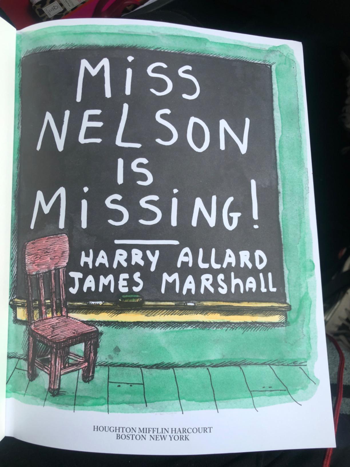Amazon.com: Miss Nelson Is Missing Read-Along Set: 9780358108788 ...