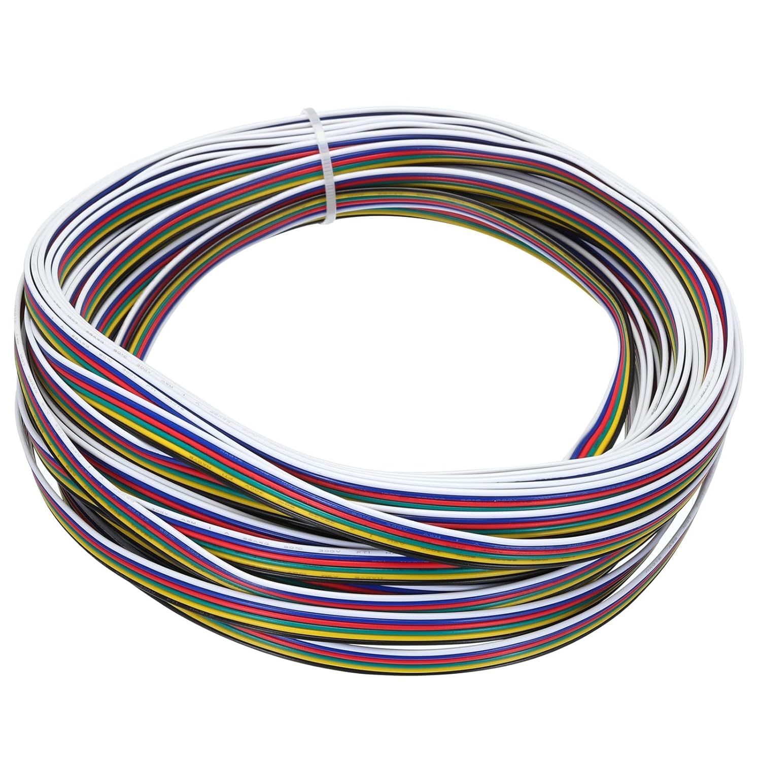 Amazon.co.jp: uxcell 28ゲージ6芯電線 ティンメッキ銅ケーブル 49FT 柔軟なストランドフックアップワイヤー LEDストリップ ランプ 住宅配線 車の回路用 : 産業 ...