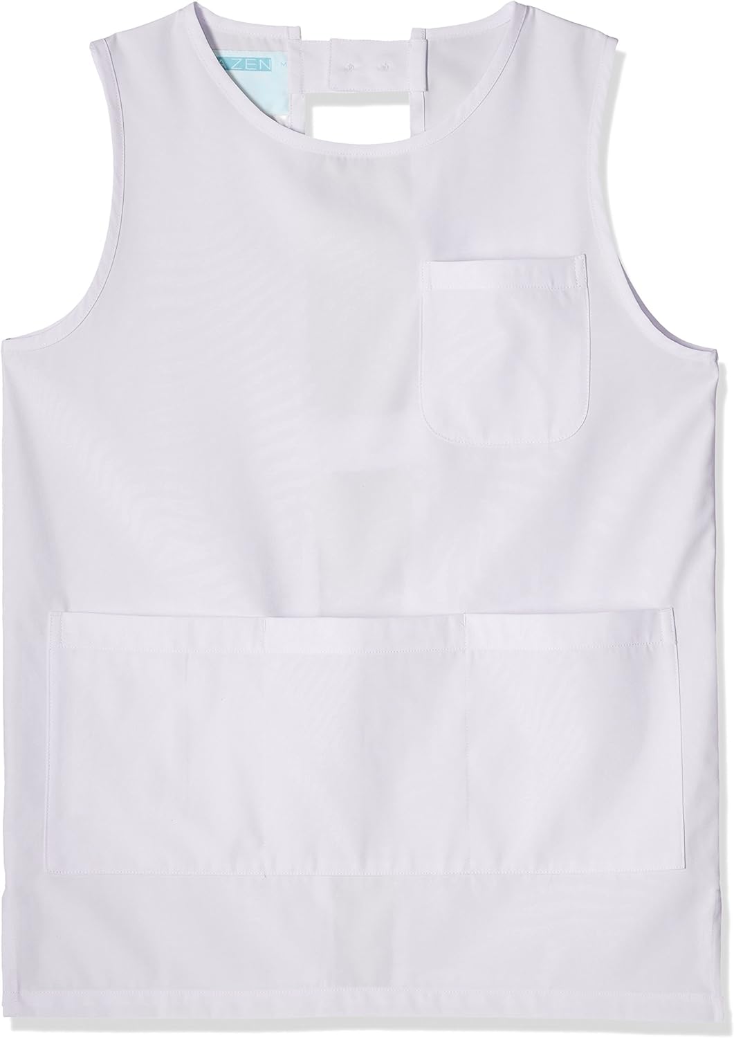 Amazon | 医療/介護ユニフォーム ショートエプロン ホワイト KAZEN サイズ:S 932-70 | Kazen(カゼン) | 介助者用エプロン