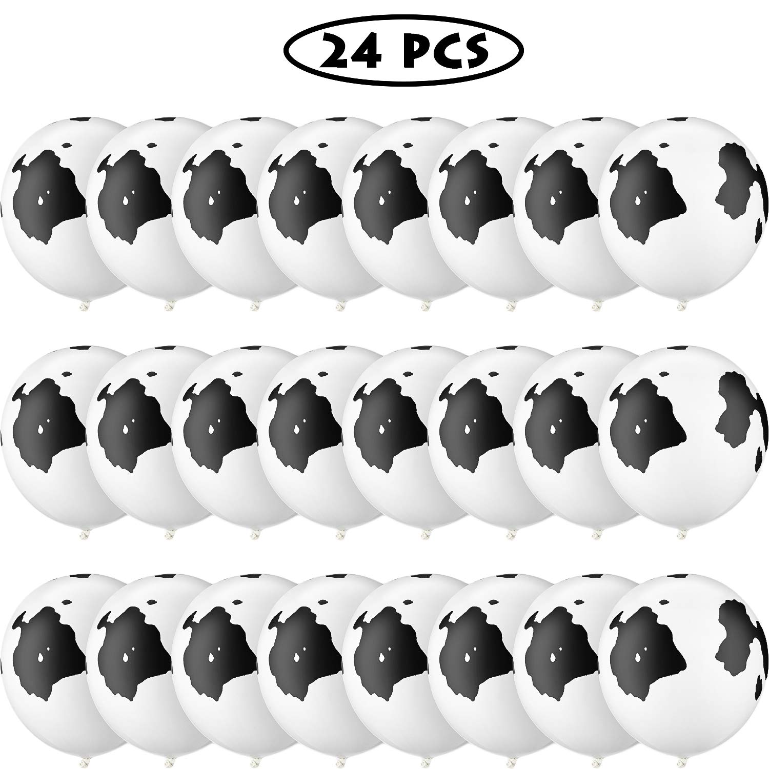 Snapklik.com : 24 Cow Balloons Latex Funny Cowprint Balloons For Cow ...