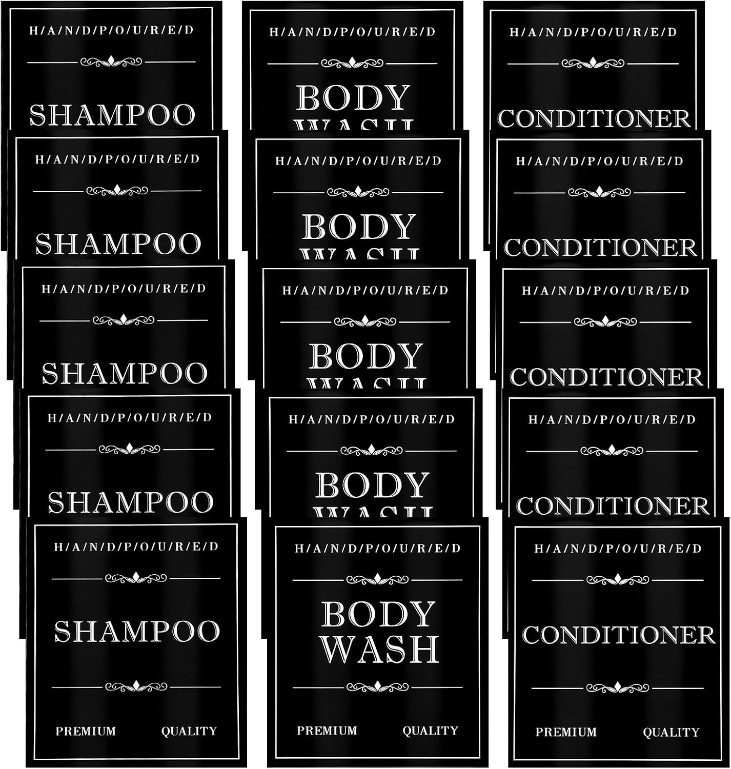 Amazon.com: 15 Pcs Bathroom Labels Waterproof Soap Labels 3 Styles ...
