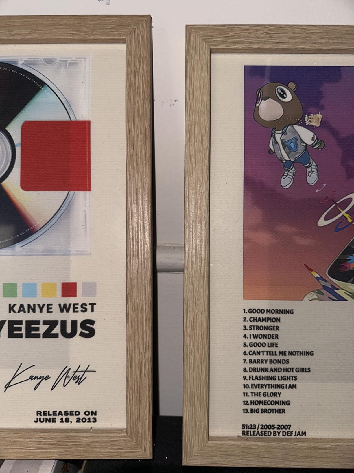 ZIENVE Kanye West Album Cover Posters, Set of 6 Print Music Canvas Wall ...