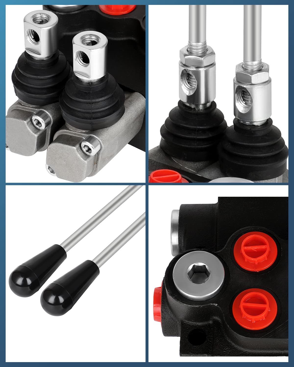 Snapklik.com : 2 Spool 21 GPM Hydraulic Flow Control Valve 3600 PSI G ...