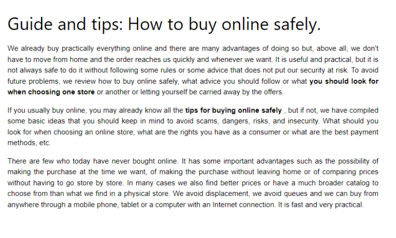Guide and tips: How to buy online safely. - App on Amazon Appstore