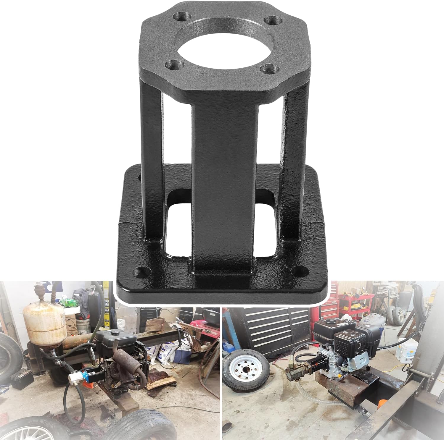 Amazon.com: Mitoltpoci Hydraulic Wood Log Splitter Pump Mount Bracket with 5-7 Hp Engines Suit ...