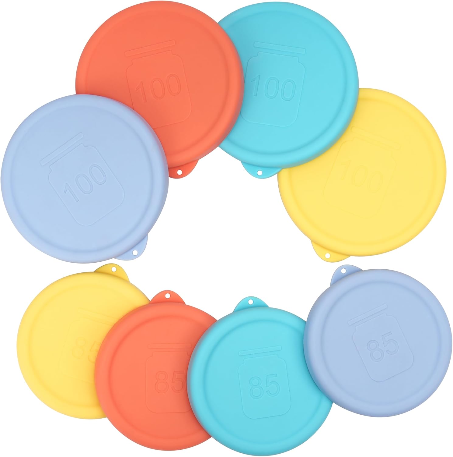 Amazon.com: LUVCOSY 8 Packs Silicone Lids for Le Parfait, 85mm & 100mm ...