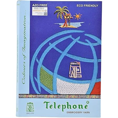 OMX Neelam Thread Shade Card, 2 PC. This is Embroidery Yarn Thread ...