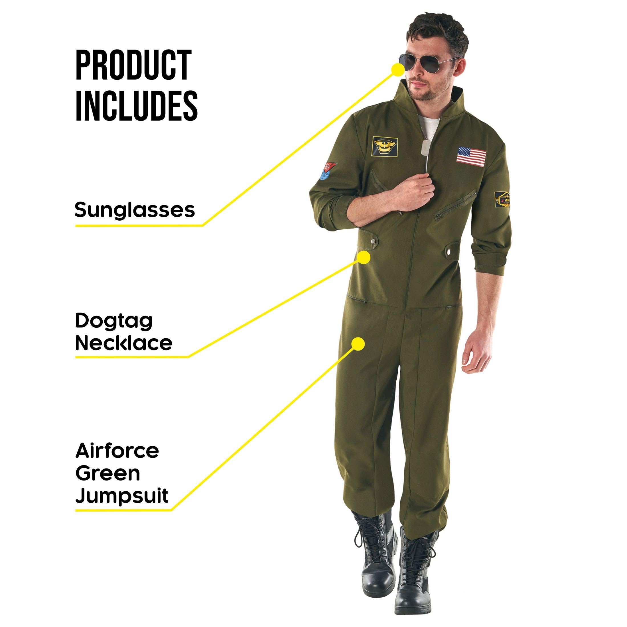 Snapklik.com : Pilot Costume Men, Fighter Pilot Costume, Aviator Suit ...