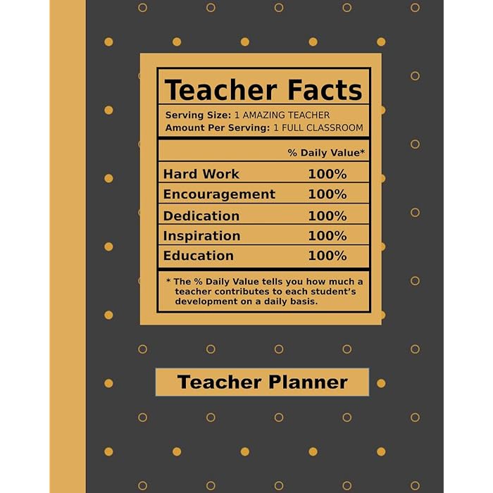 Buy Teacher Facts Teacher Planner: Ultimate Undated Teacher's Academic ...