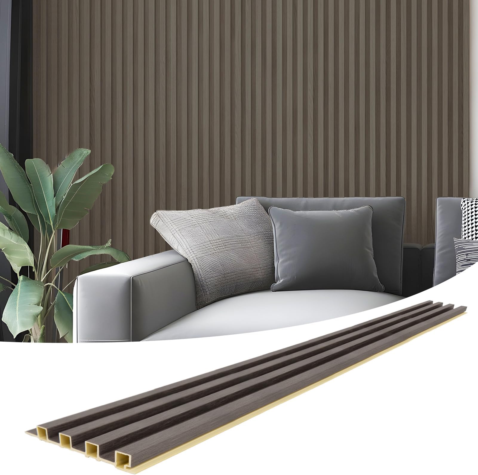Amazon.com: Art3d Slat Wall Panels, WPC Soundproof 3D Wall Paneling for ...
