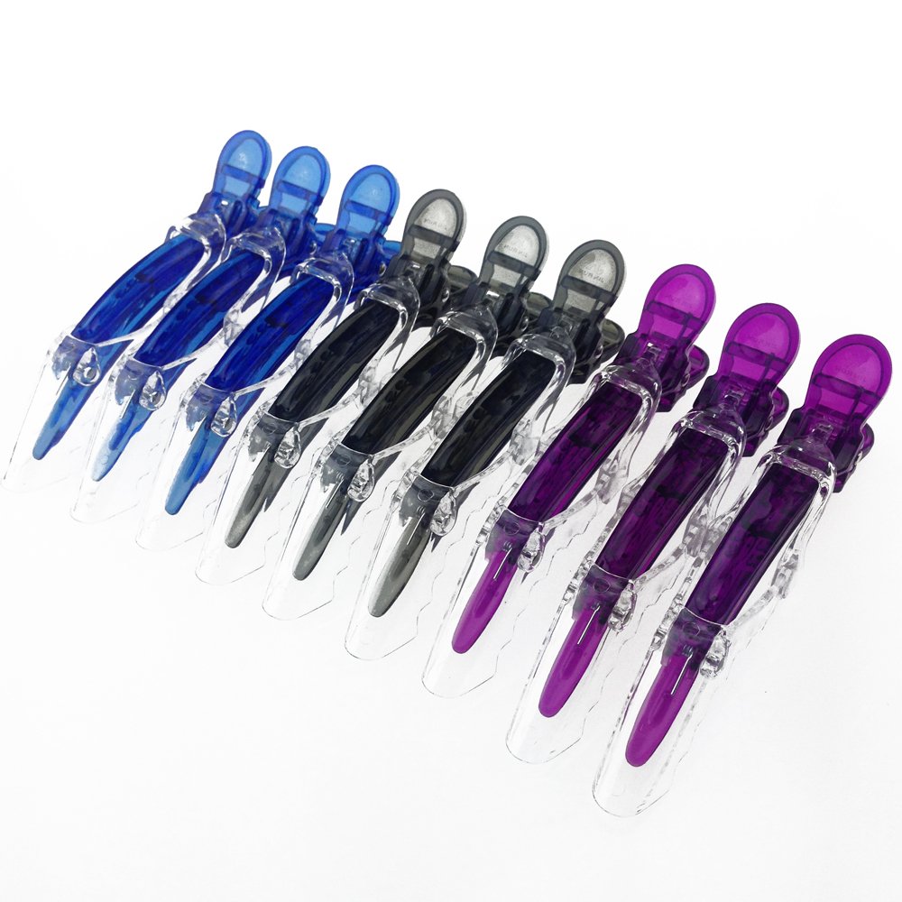 Amazon.com : Croc Clips J-Mee 9PCS Professional Sectioning Plastic ...