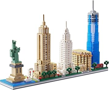 BIDIUTOY Architecture New York City, New York Skyline Model Kit, with ...