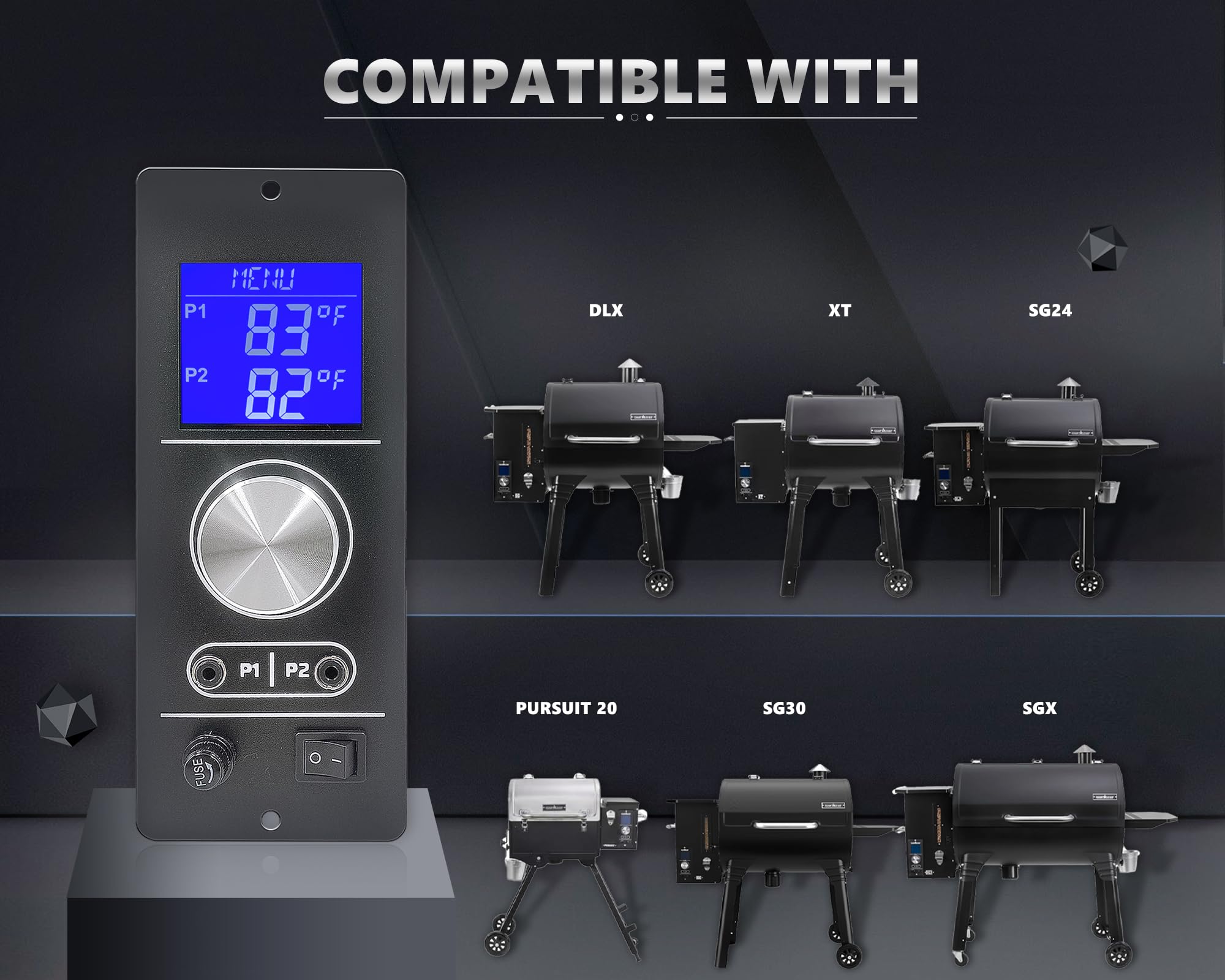 Gen 2 Retro Fit Non-WiFi PID Controller Replacement for Camp Chef ...