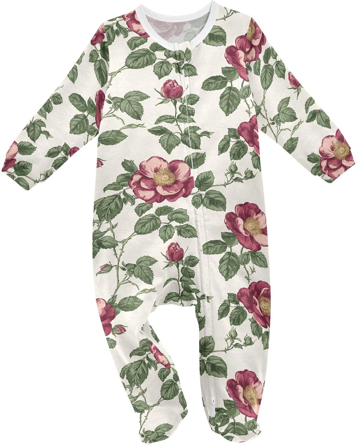 Amazon.com: England Tudor Rose Summer Flowers Baby Boys One-Piece ...