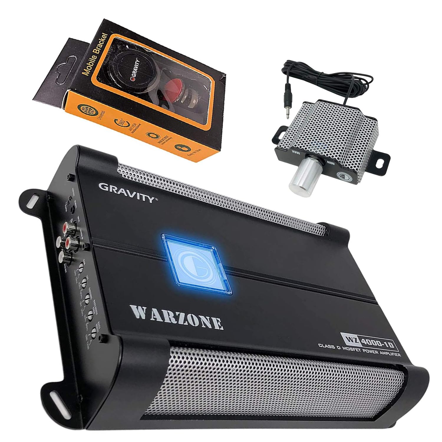 Amazon.com: Gravity 4000.1D Class D Car Amplifier - 4000 Watts, 1 Ohm ...