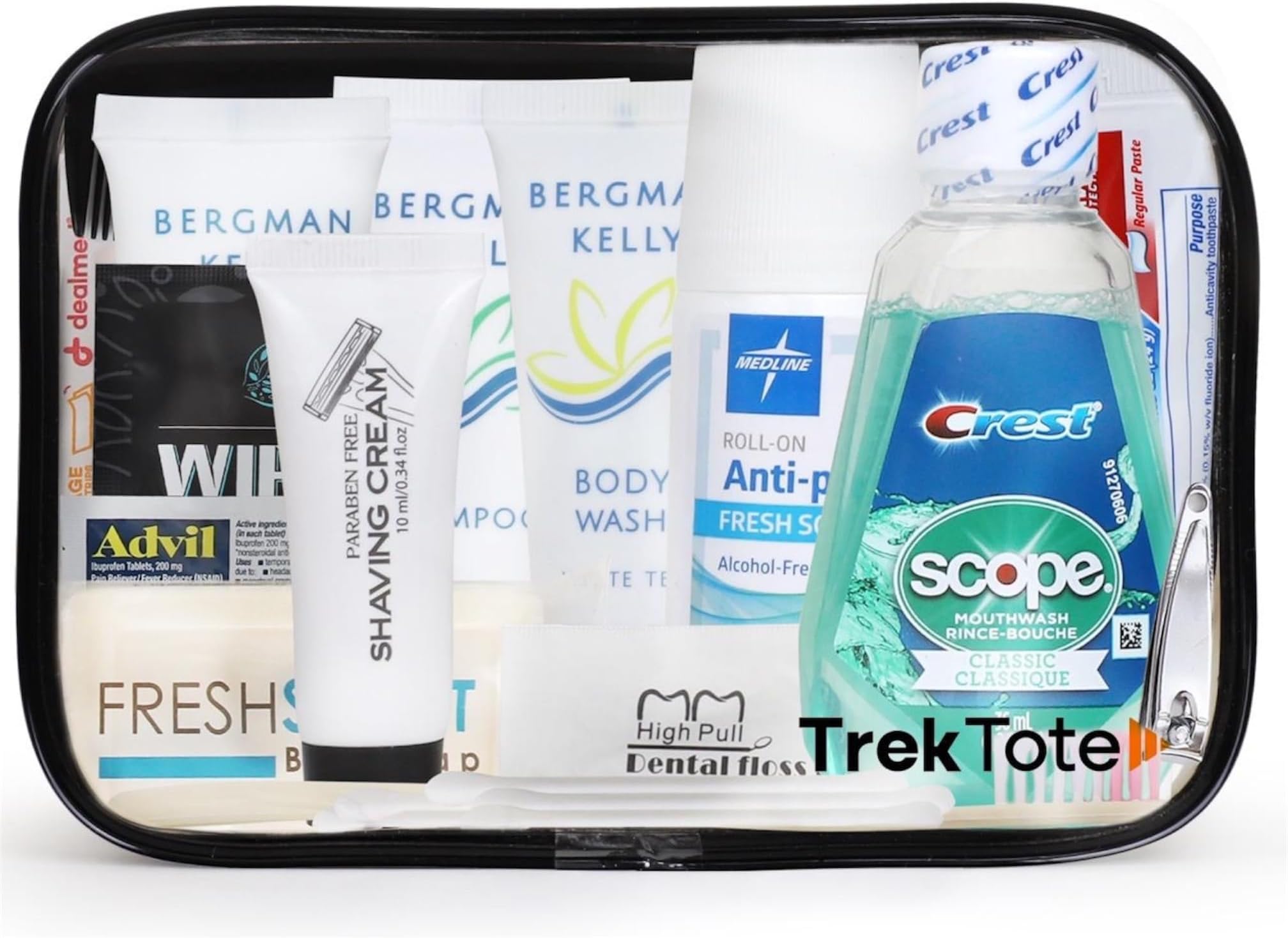 Amazon.com : 20-Piece Travel Toiletries Kit – TSA Approved Hygiene Set ...