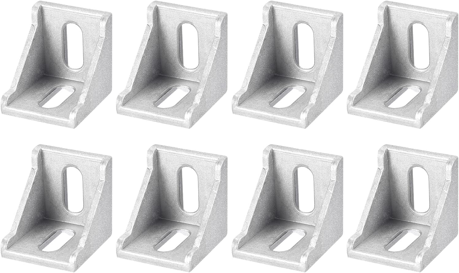 uxcell 8Pcs Inside Corner Bracket Gusset, 38x38x35mm 4040 Angle ...