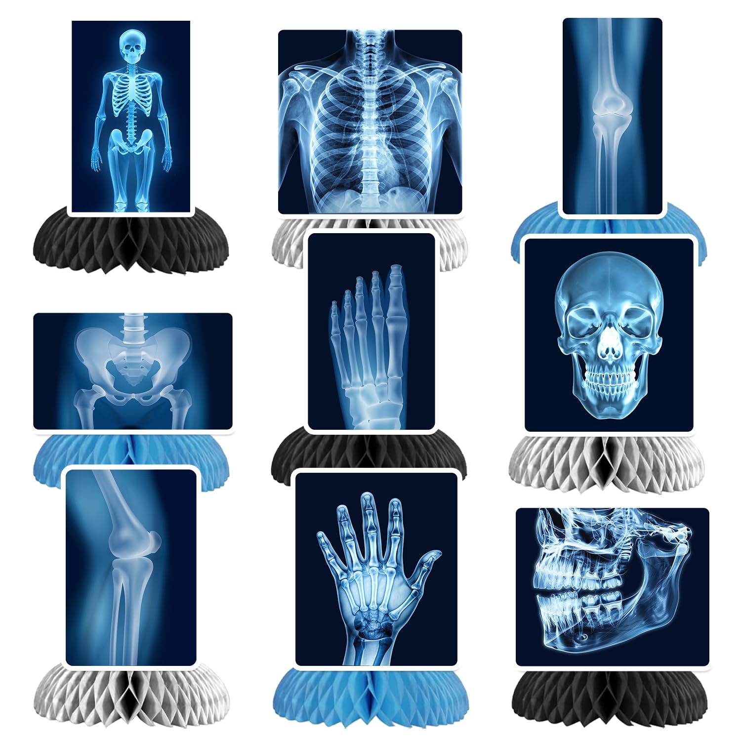 Amazon.com: 9Pcs Radiology X Ray Honeycomb Centerpieces Radiology Party ...