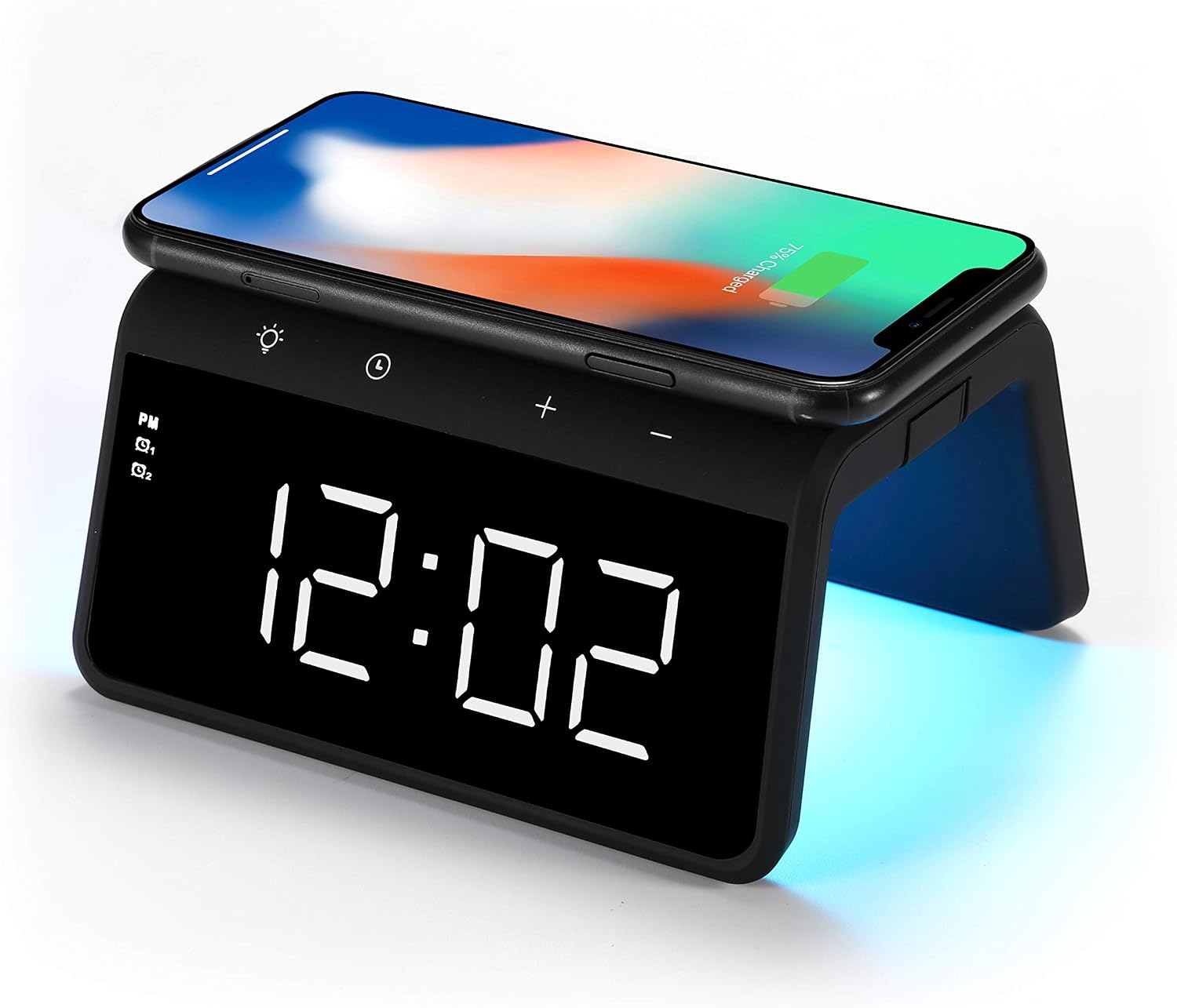 Amazon.com: RCA Wireless Charger Alarm Clock - 10 Watt Qi Charging with ...