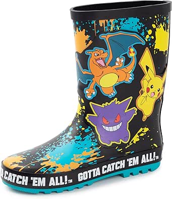 Pokemon Boys Wellington Boots | Kids Wellies with Pikachu, Gengar ...