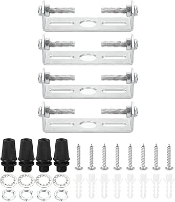 PATIKIL 55mm Ceiling Light Plate Kit, 4 Set Light Fixture Mounting ...