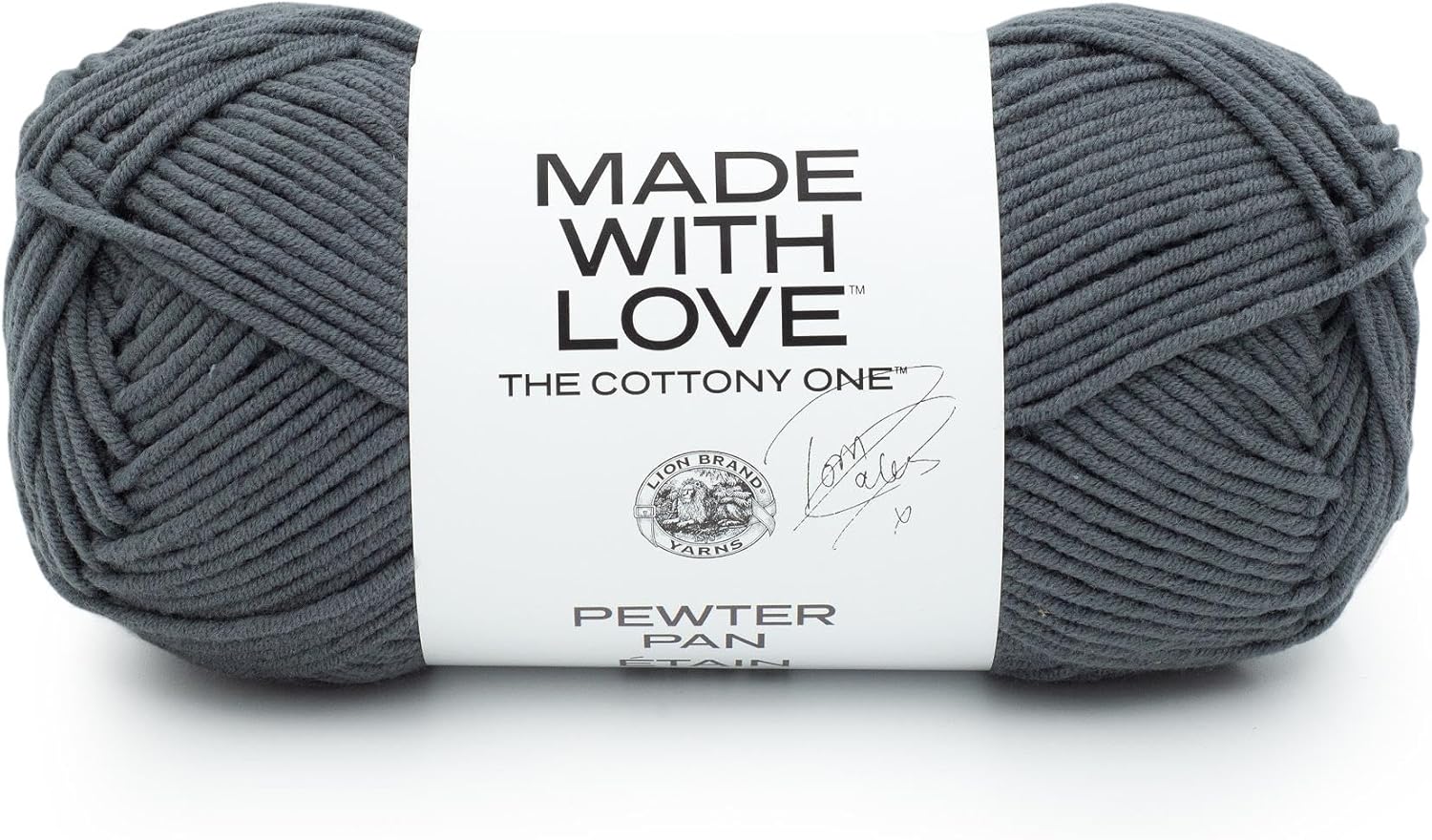Amazon.com: Lion Brand Yarn Made with Love The Cottony One Yarn for ...
