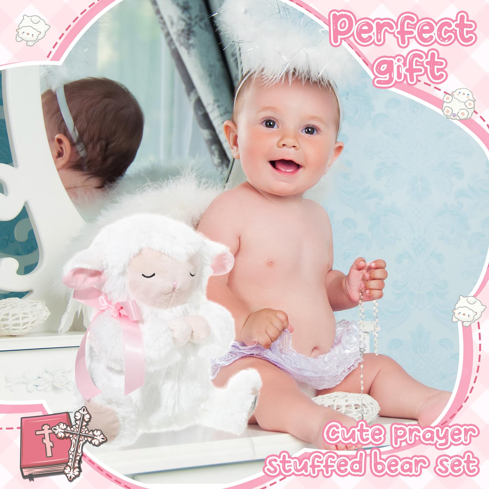 Snapklik.com : MiniInflat Baptism Gift Christian Baby Stuffed Animal ...