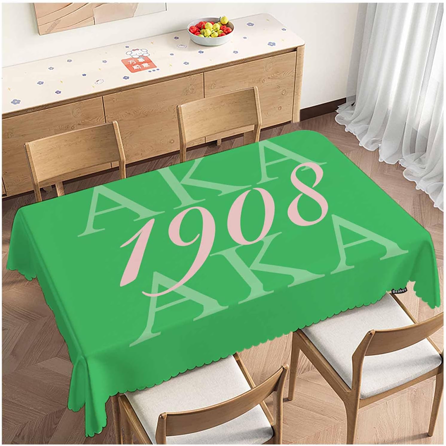 Amazon.com: Beabes Table Cloth AKA 1908, Hip Hop AKA 1908 Farmhouse ...
