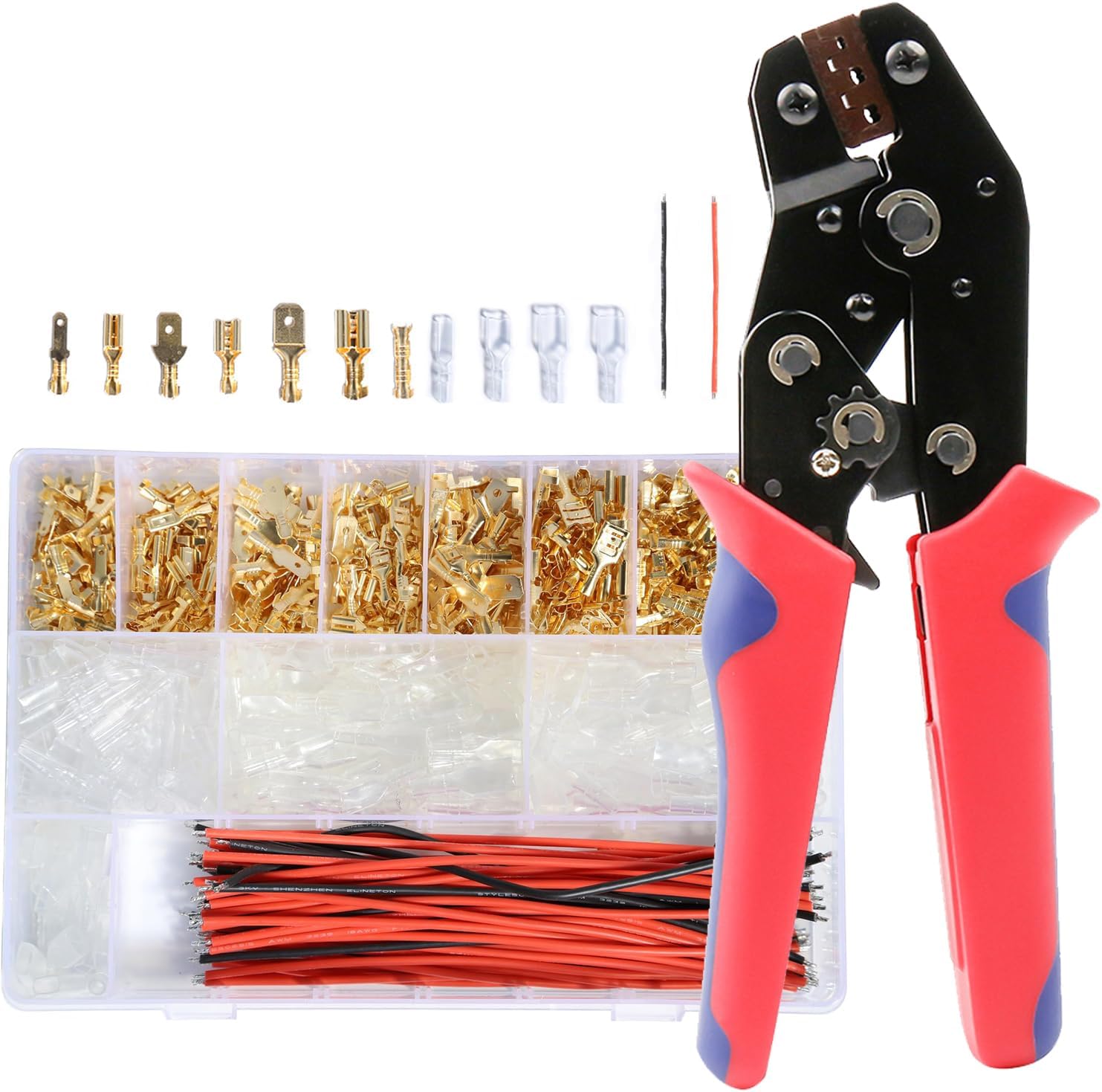 Amazon.com: ktolplao Car Audio Speaker wire Terminal Connectors 2.8/4.8 ...