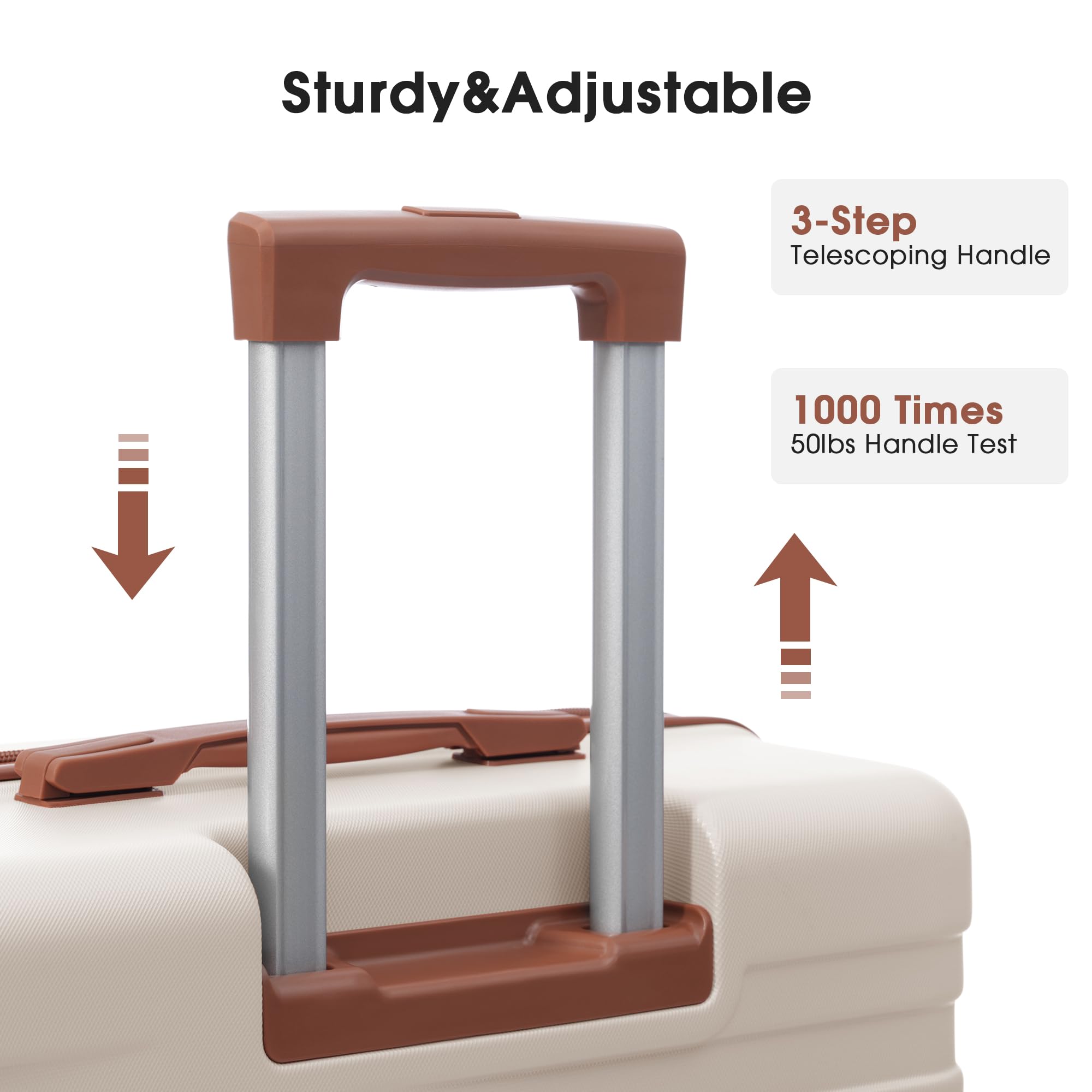 Snapklik.com : Merax TSA Lock Spinner Wheel 24in Hardside Expandable ...