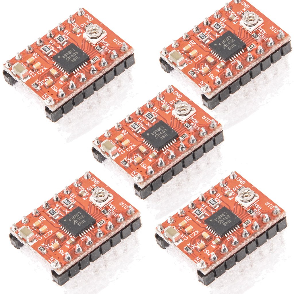 Amazon.com: DAOKI 5PCS A4988 Stepstick Stepper Motor Driver Module ...