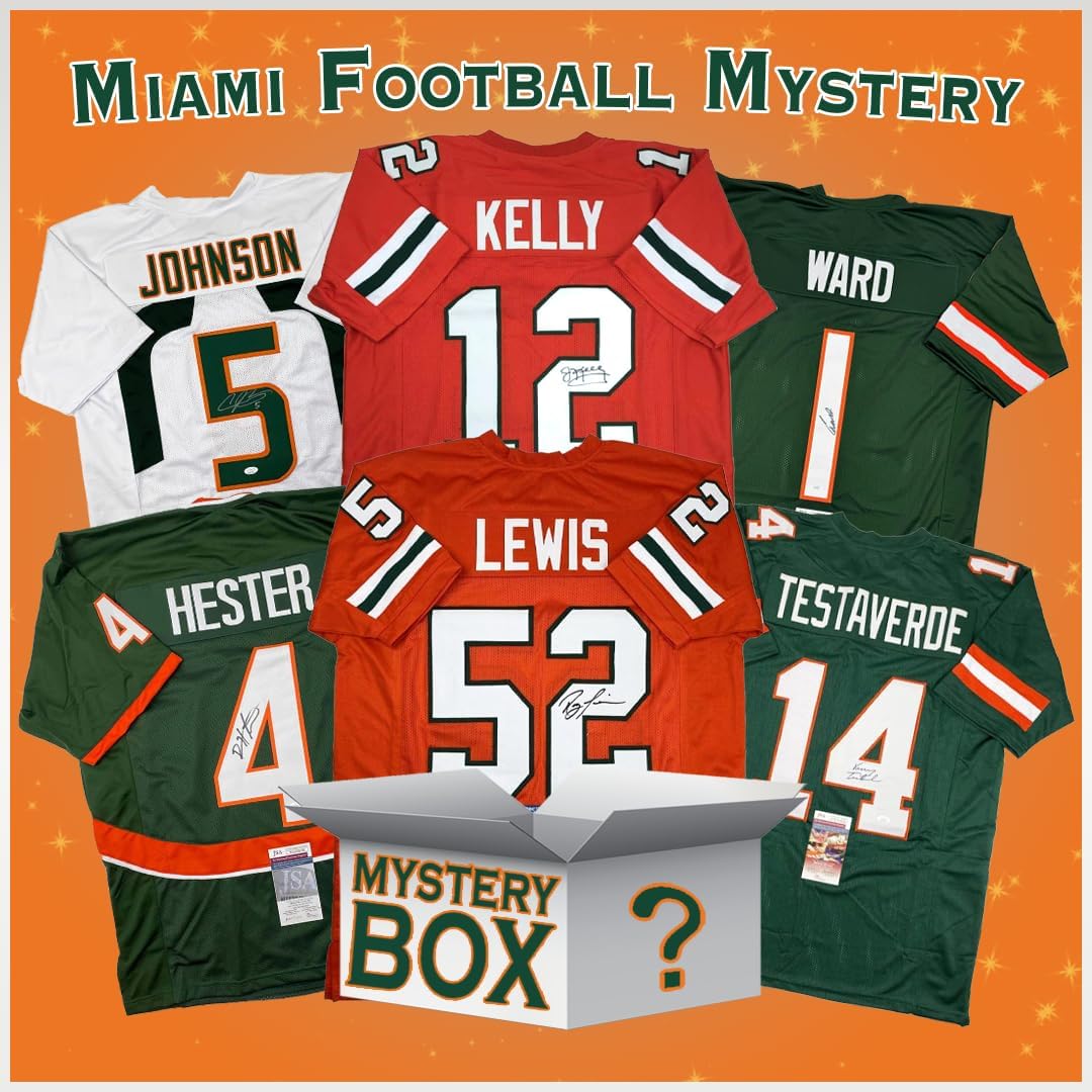 Autographed/Signed Miami University College Football Jersey Mystery Box ...