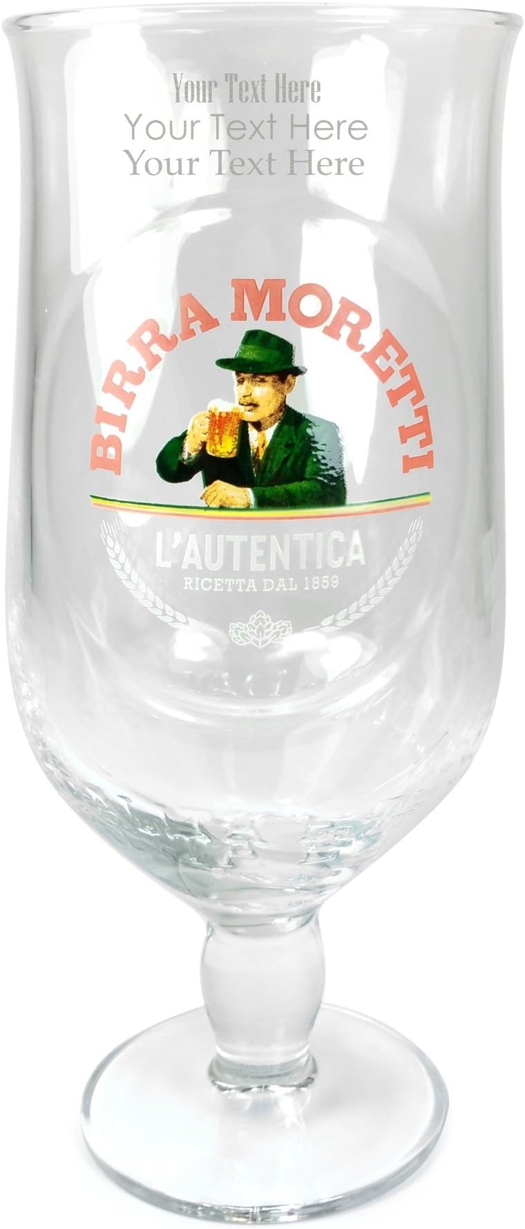 Birra Moretti Pint Glass and Half Pint Glass Set : Amazon.co.uk: Home ...