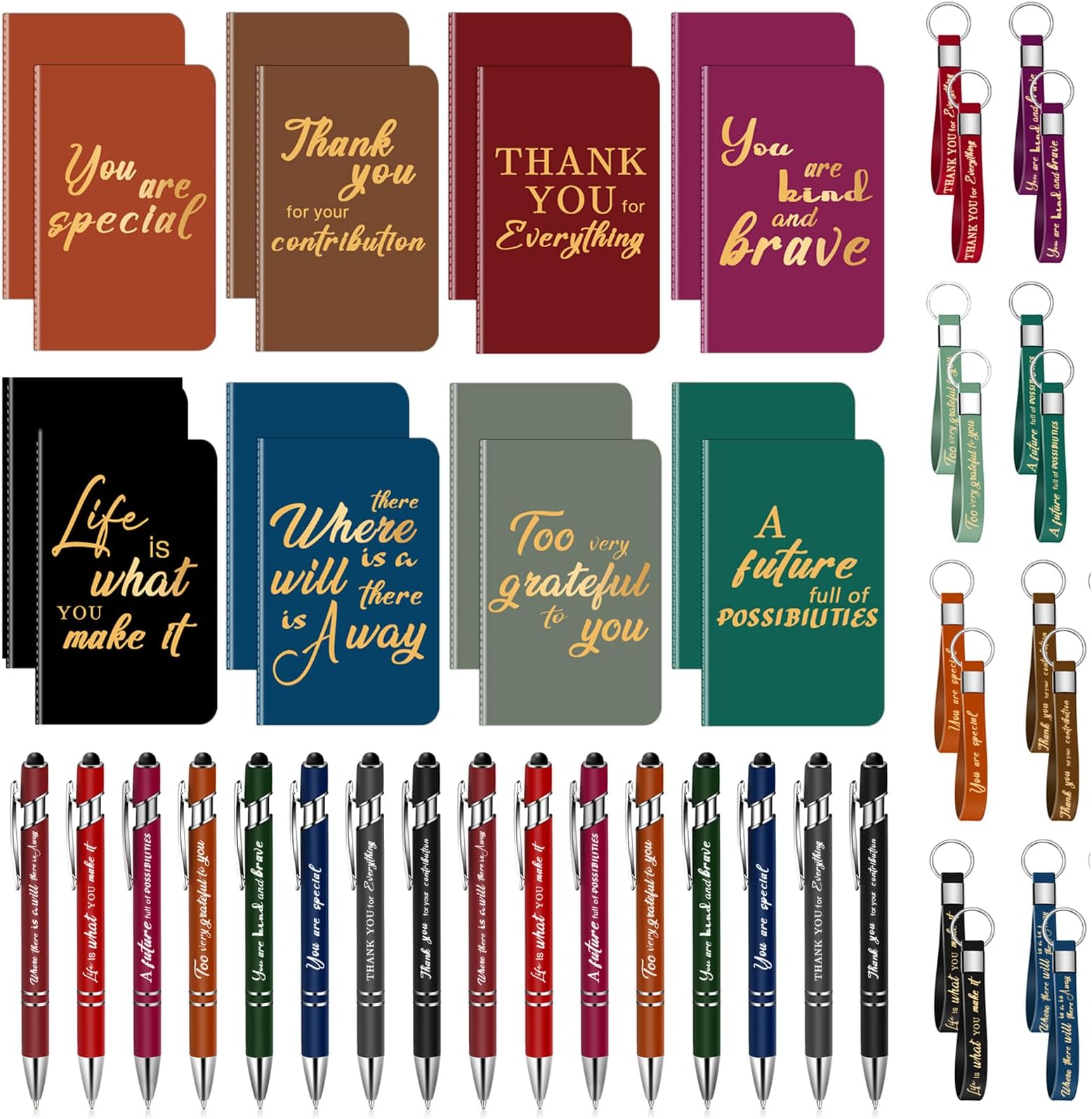 Amazon.com : 48 Pcs Thank You Gifts 3 x 5 Inch Inspirational Notepads ...