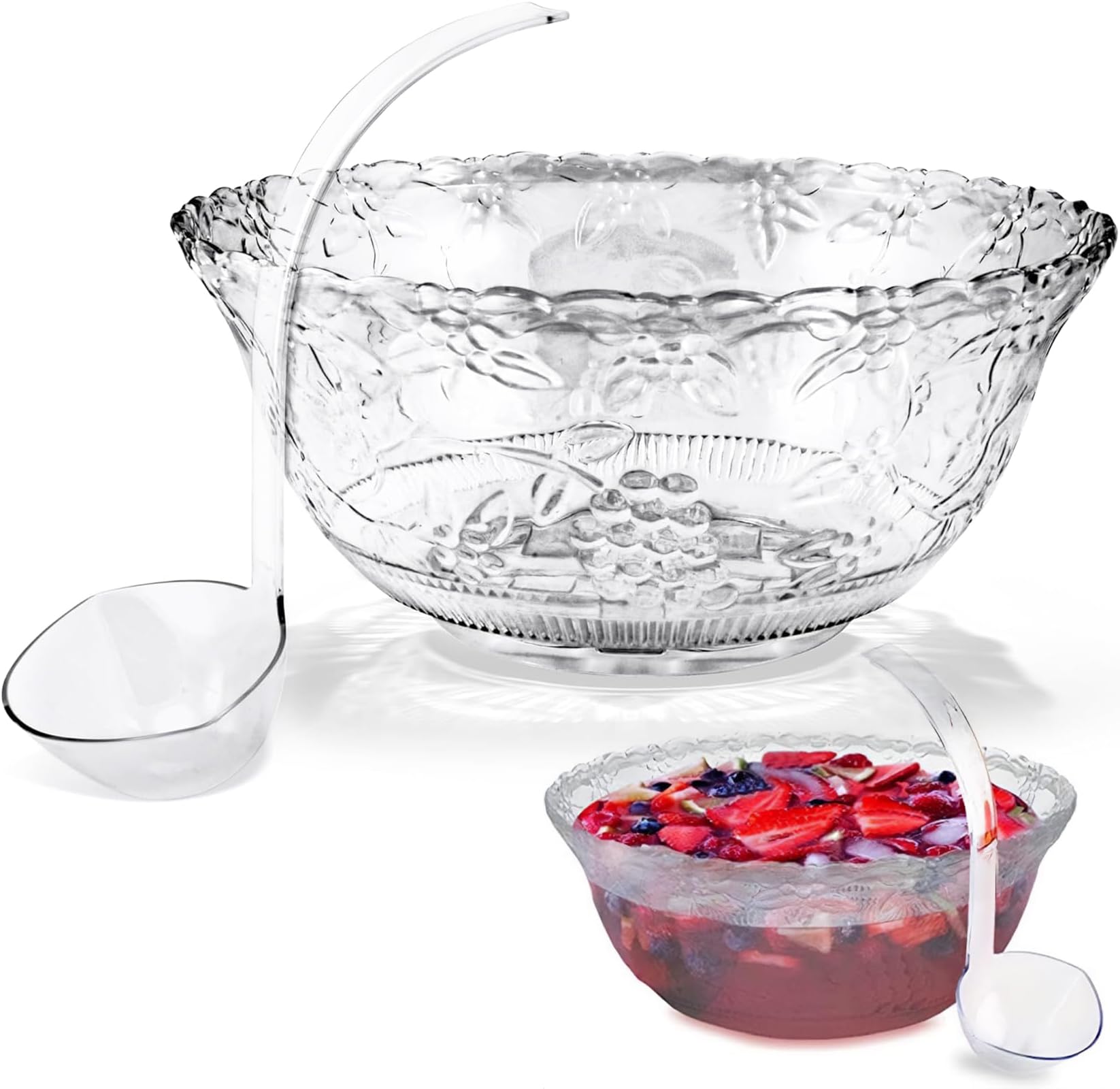 Amazon.com: Godinger Punch Bowl, Pitcher, with Ladle and 8 Cups ...