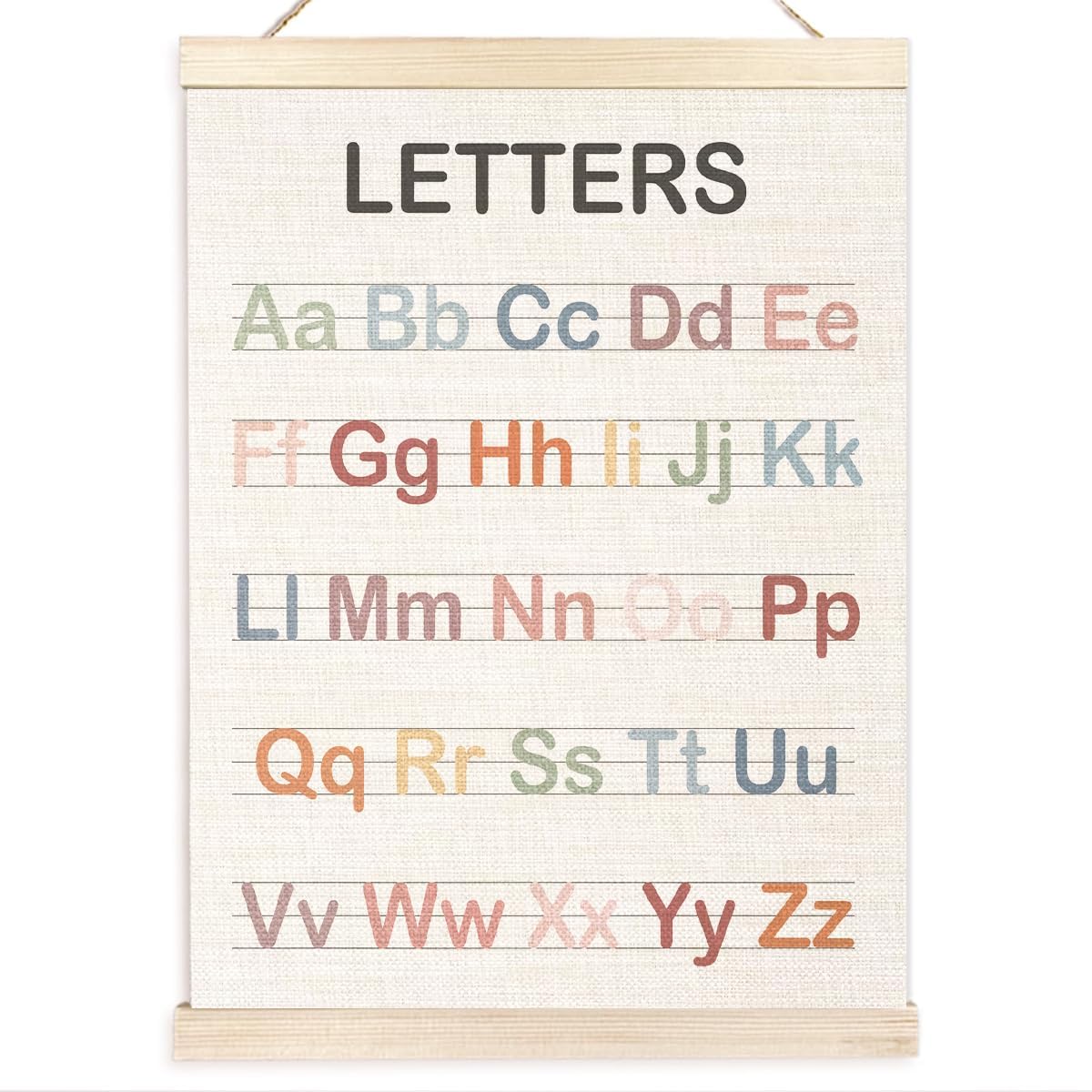 Amazon.com: Ecezatik Alphabet Letters Educational Poster Hanger Frame ...