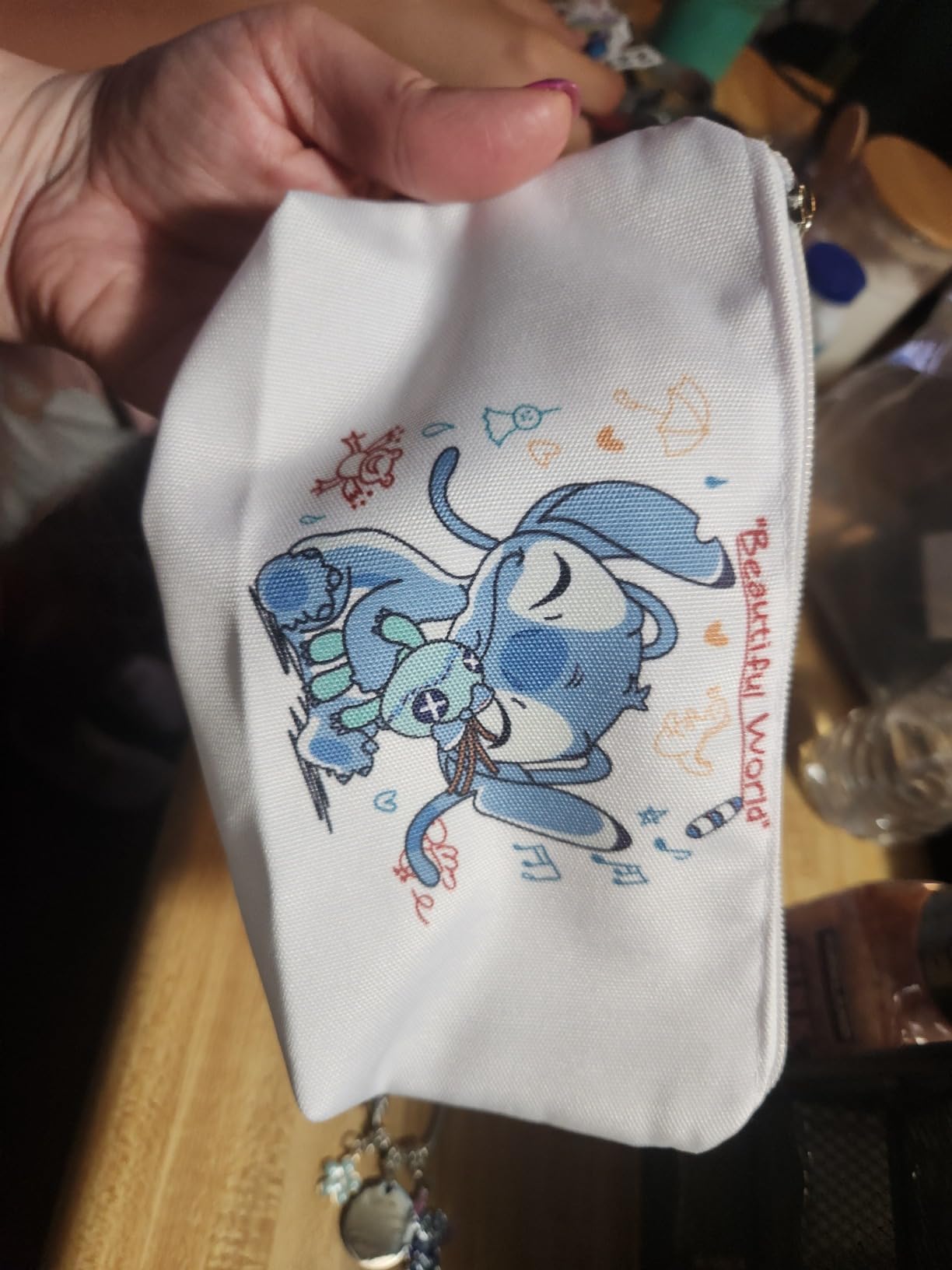 Amazon.com : JTIISICY Cute Stitch Gift Set 1 Keychain 1 Lanyard with ID ...