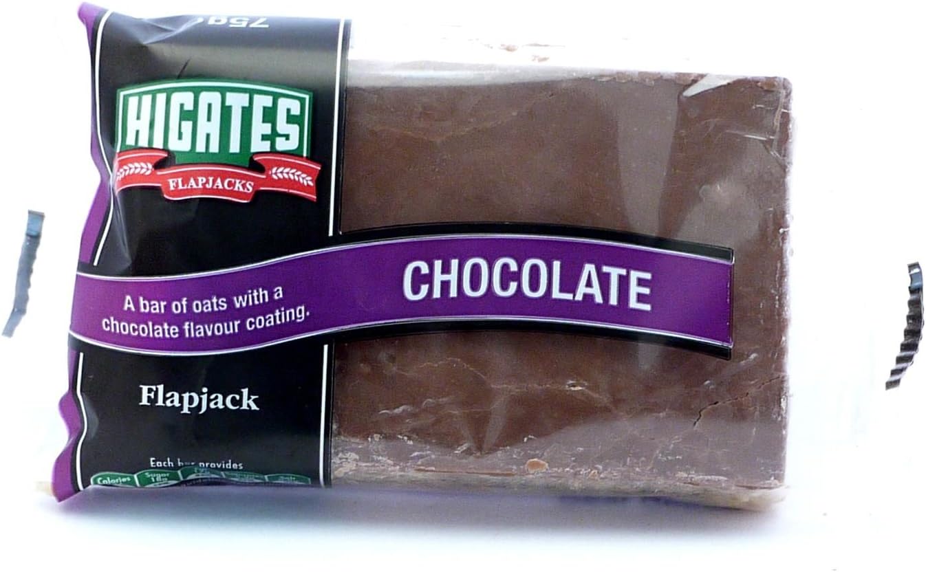 Higates Flapjack Bar Chocolate 75g (Box of 45) : Amazon.co.uk: Grocery