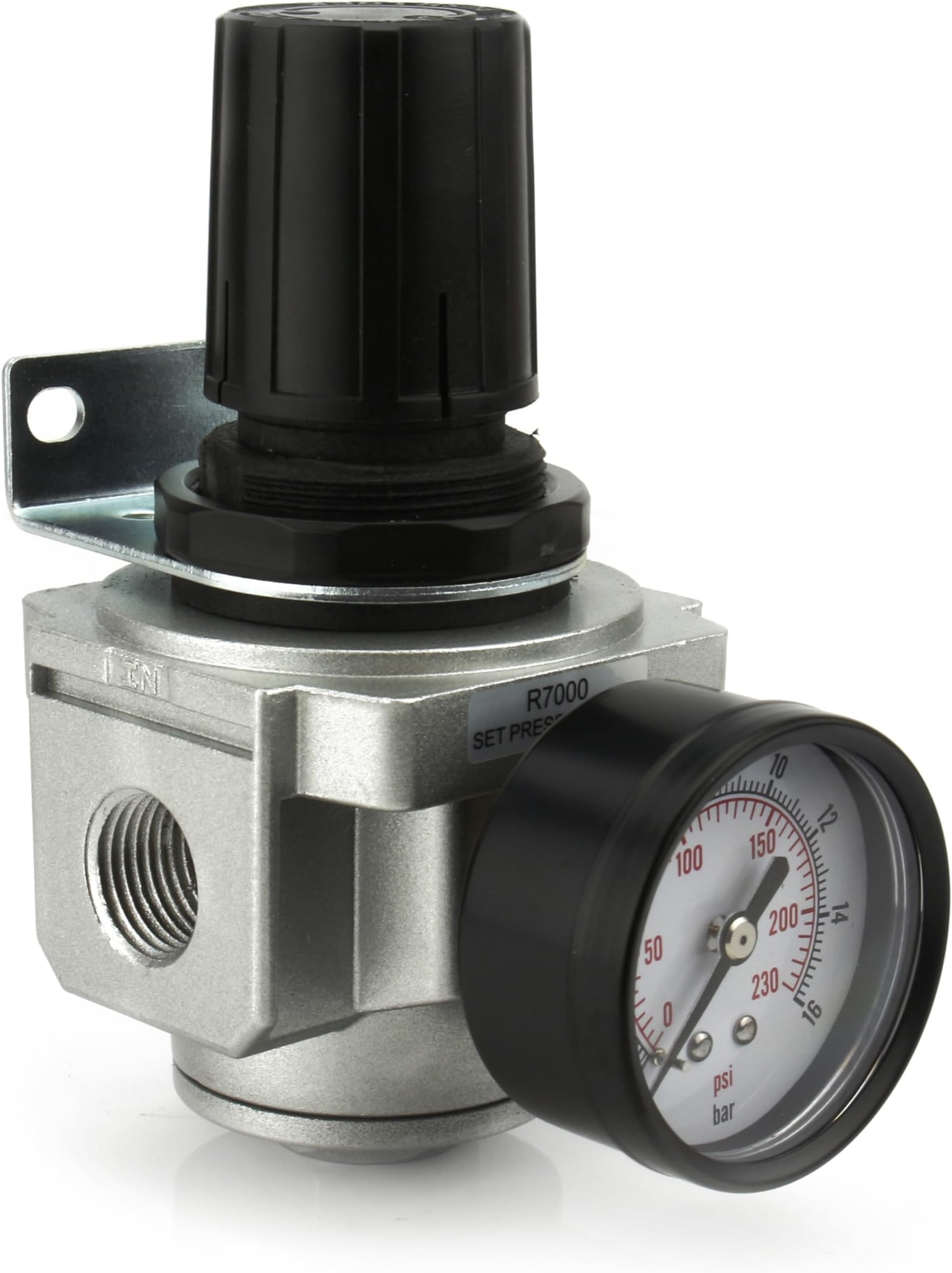 Amazon.com: Heavy Duty in-LINE Compressed AIR Pressure Regulator for ...