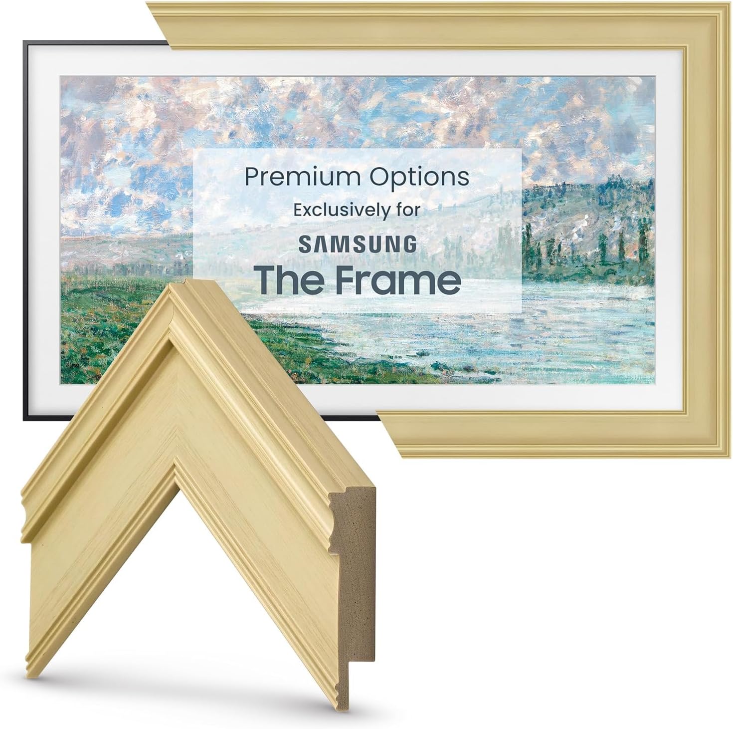 Amazon.com: Samsung (2021) 65" The Frame Customizable Bezel - Modern ...