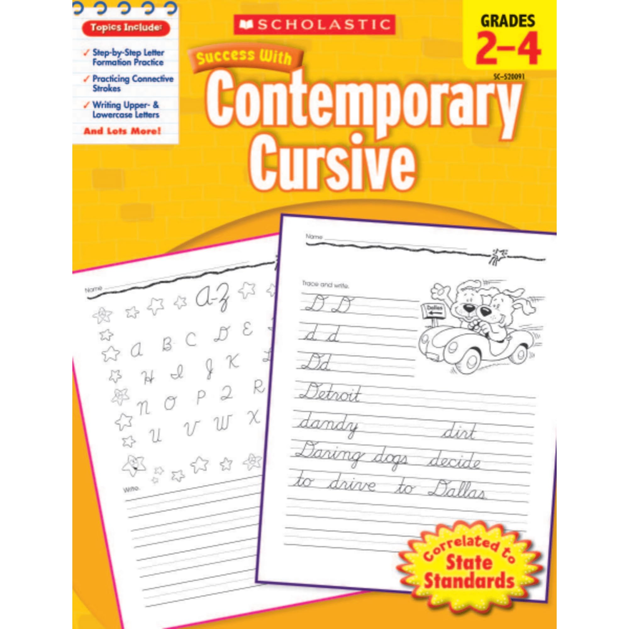 Scholastic Success with Contemporary Cursive, Grades 2-4: Scholastic ...