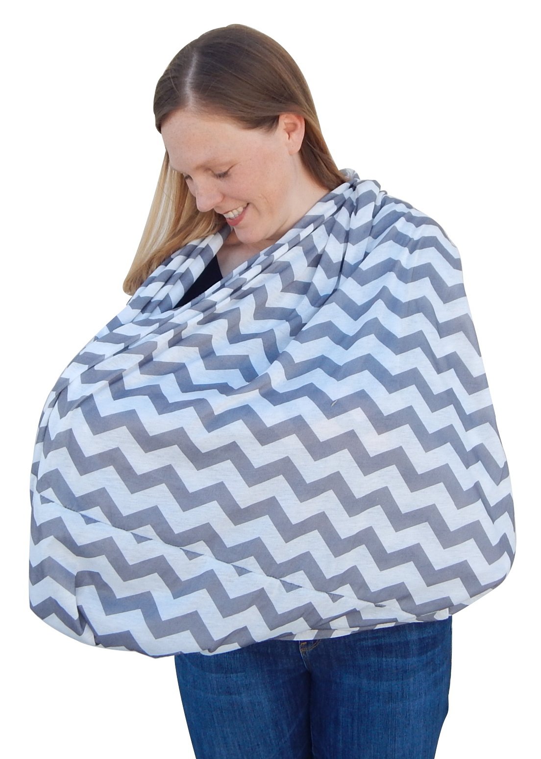 Nursing Scarf For Breastfeeding Infinity Nursing Cover Hides Back For ...