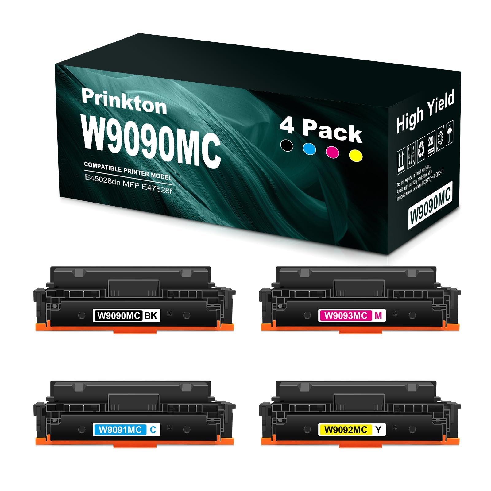 Amazon.com: Prinkton High Yield Remanufactured W9090MC Toner Cartridge ...